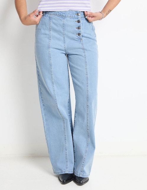 Jeans relaxed straight Non Stop para mujer 1